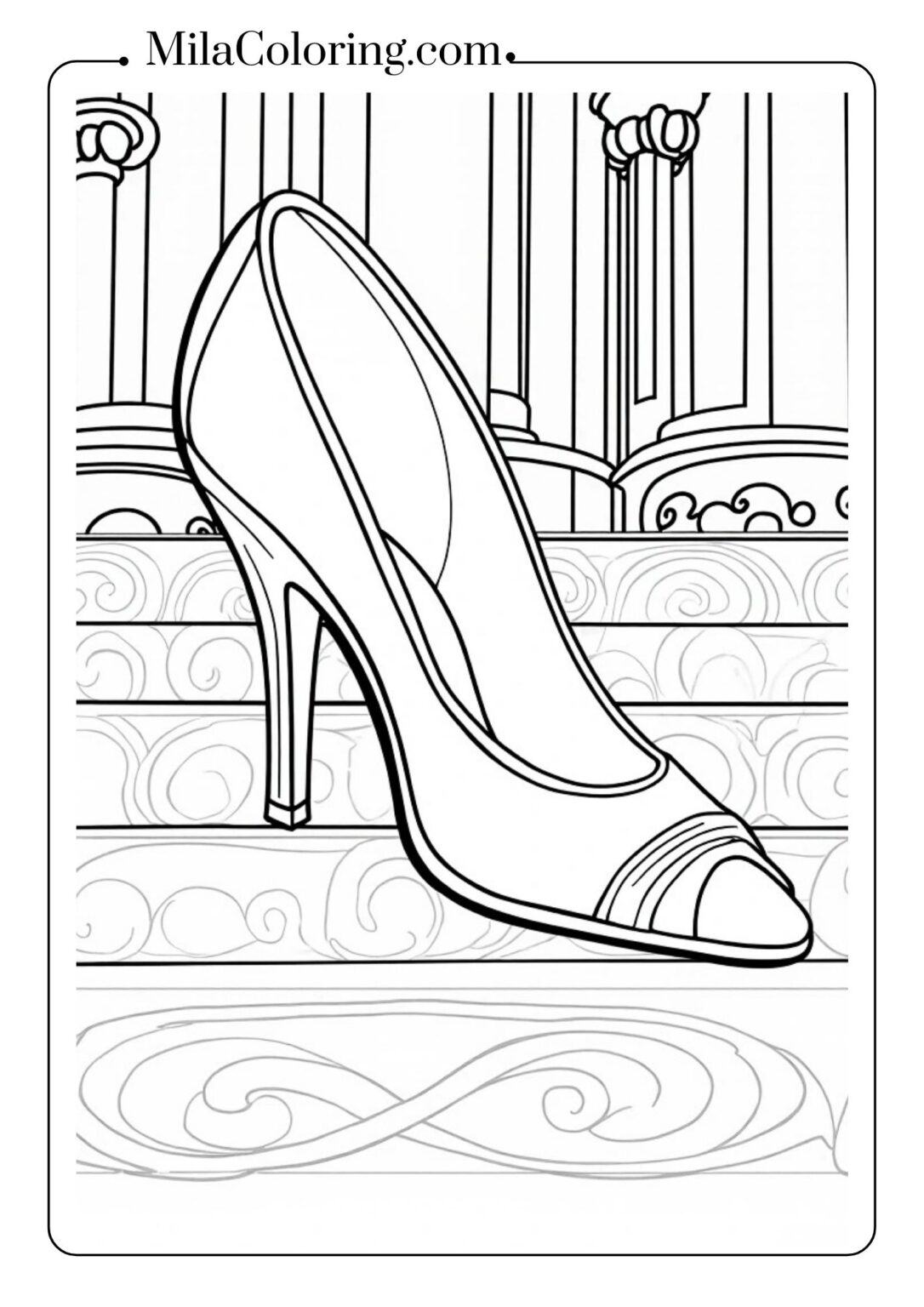+50 Cinderella Coloring pages - Mila Coloring Free Printable