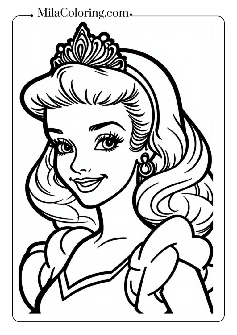 +50 Cinderella Coloring pages - Mila Coloring Free Printable