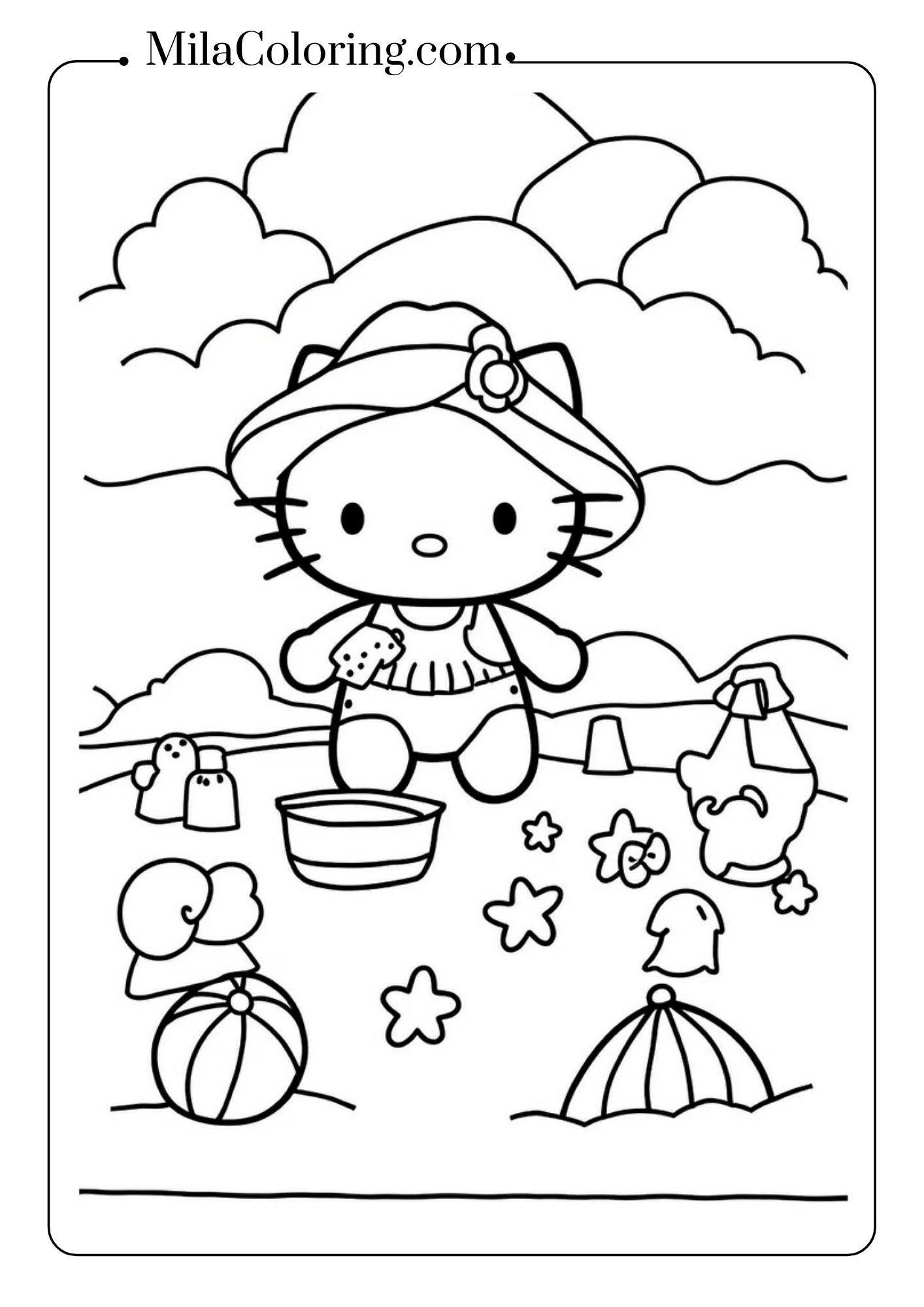 +50 Hello Kitty Coloring Pages - Mila Coloring Free Printable