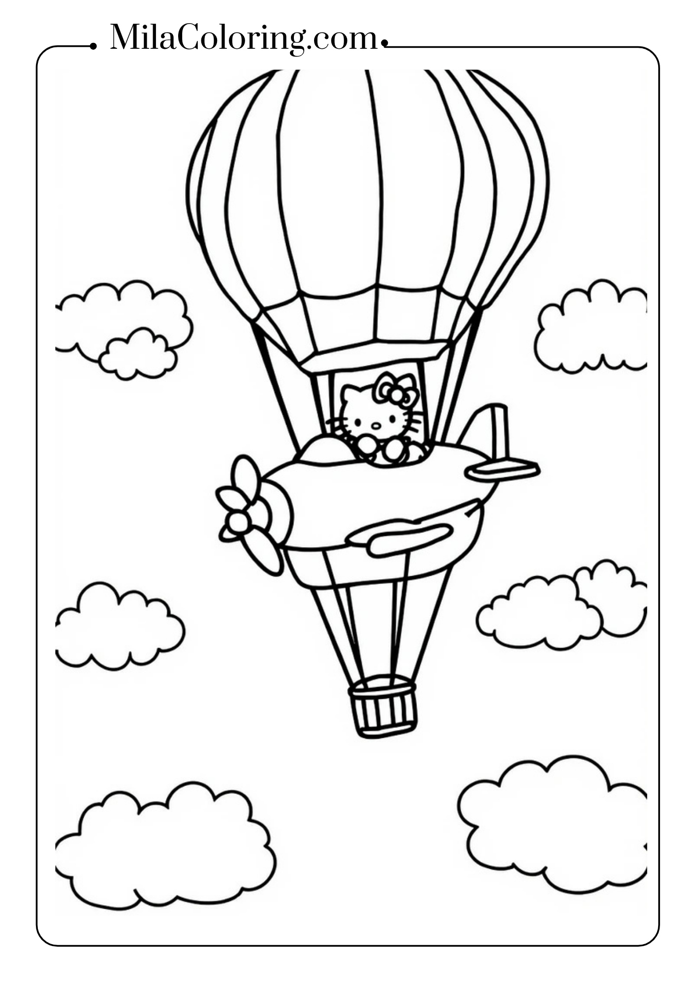 +50 Hello Kitty Coloring Pages - Mila Coloring Free Printable