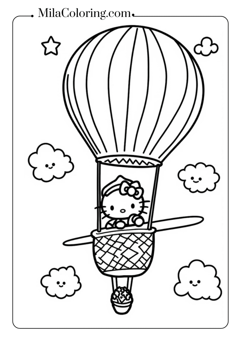 +50 Hello Kitty Coloring Pages - Mila Coloring Free Printable