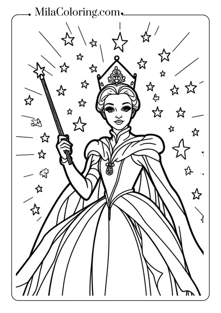 +50 Cinderella Coloring pages - Mila Coloring Free Printable