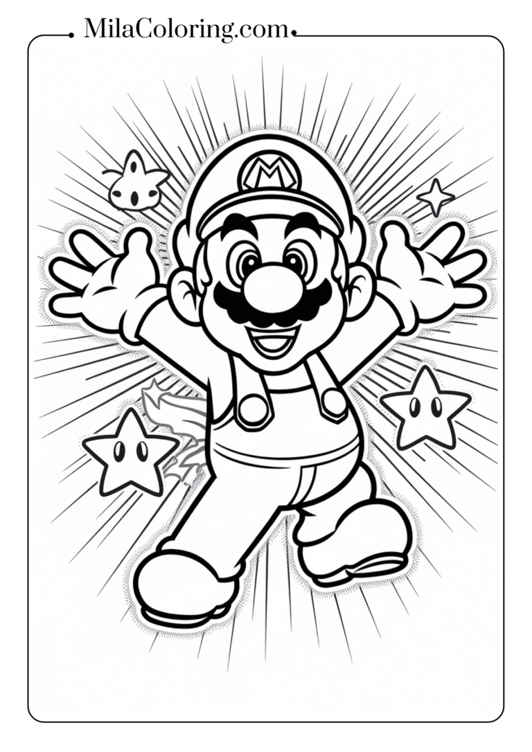 +60 Mario Coloring Pages Nintendo Fan - Mila Coloring Free Printable