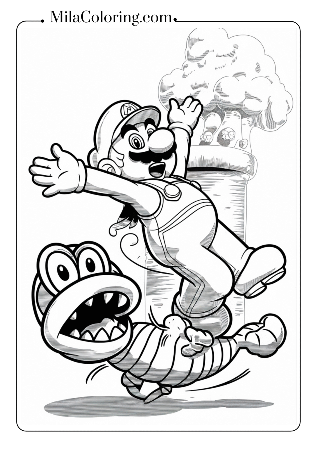 +60 Mario Coloring Pages Nintendo Fan - Mila Coloring Free Printable