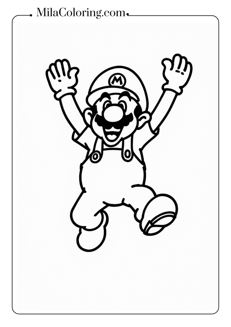 +60 Mario Coloring Pages Nintendo Fan - Mila Coloring Free Printable