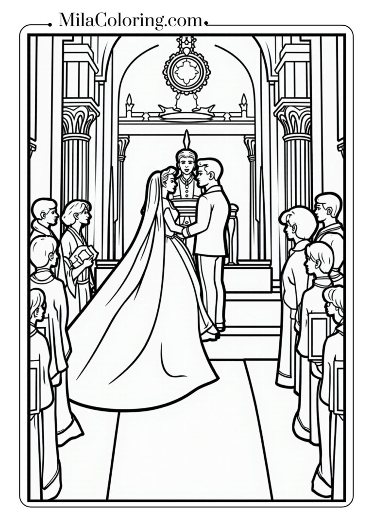 +50 Cinderella Coloring pages - Mila Coloring Free Printable