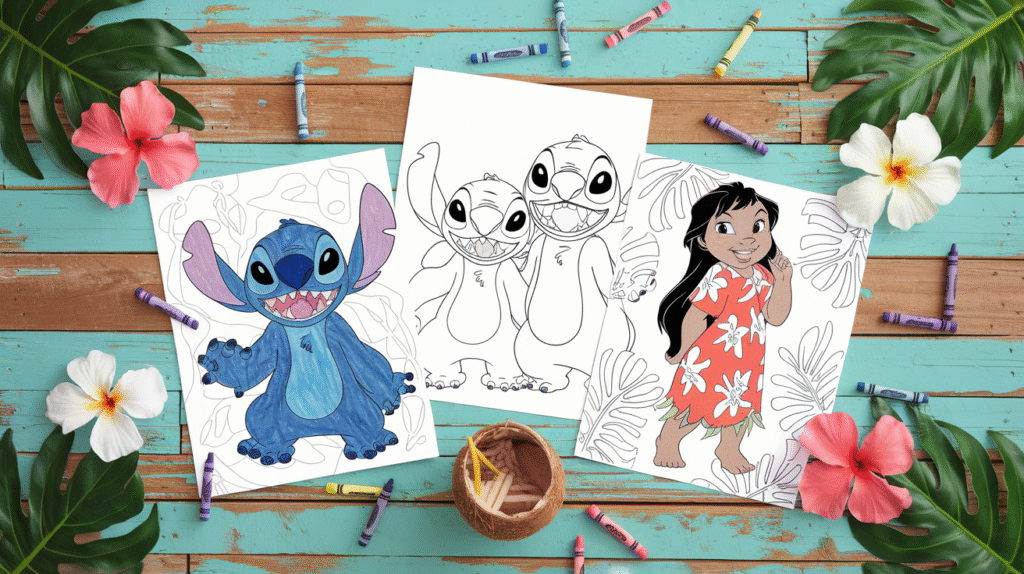 40 Lilo and Stitch Coloring Pages - Mila Coloring free printable