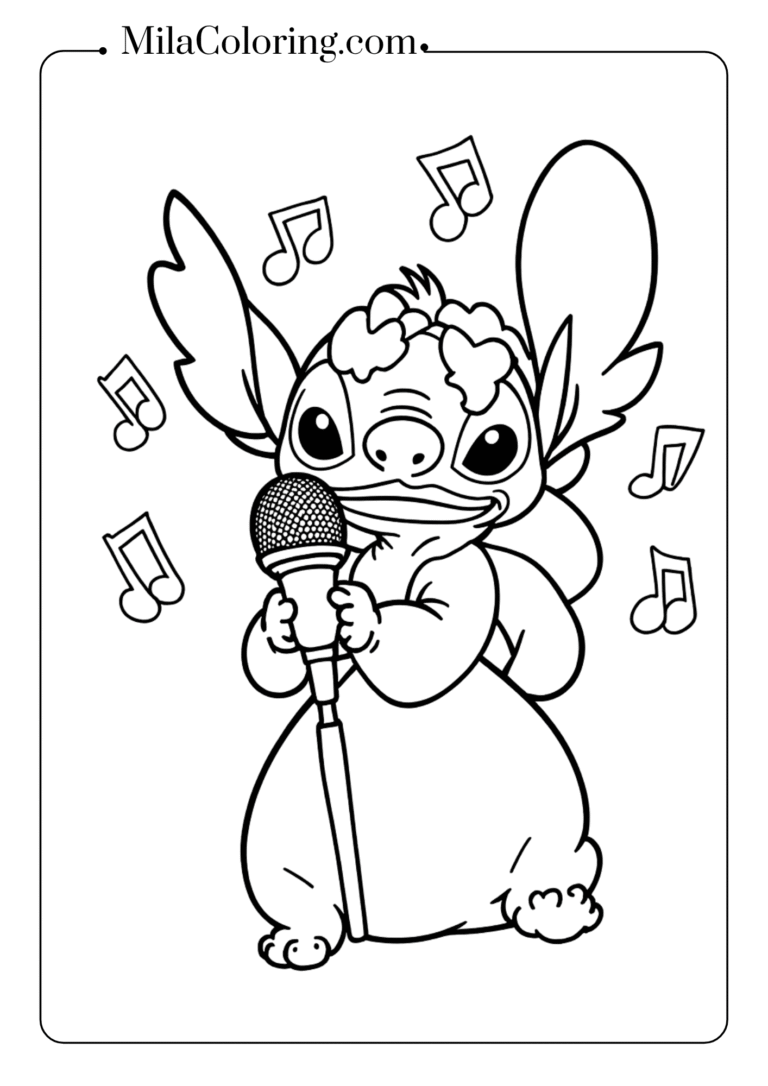 40 Lilo and Stitch Coloring Pages - Mila Coloring free printable