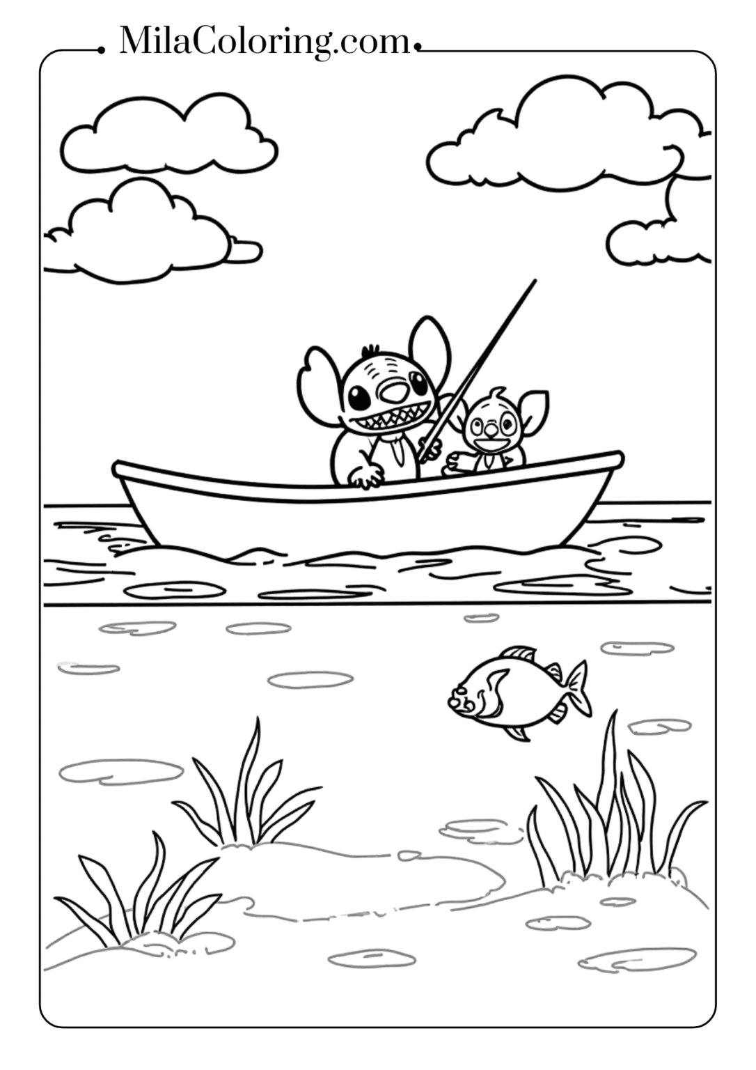 40 Lilo and Stitch Coloring Pages - Mila Coloring free printable