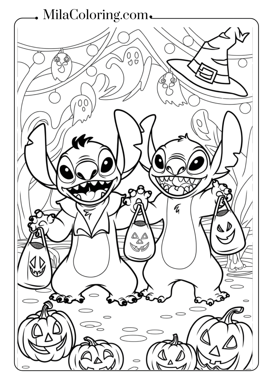 40 Lilo and Stitch Coloring Pages - Mila Coloring free printable