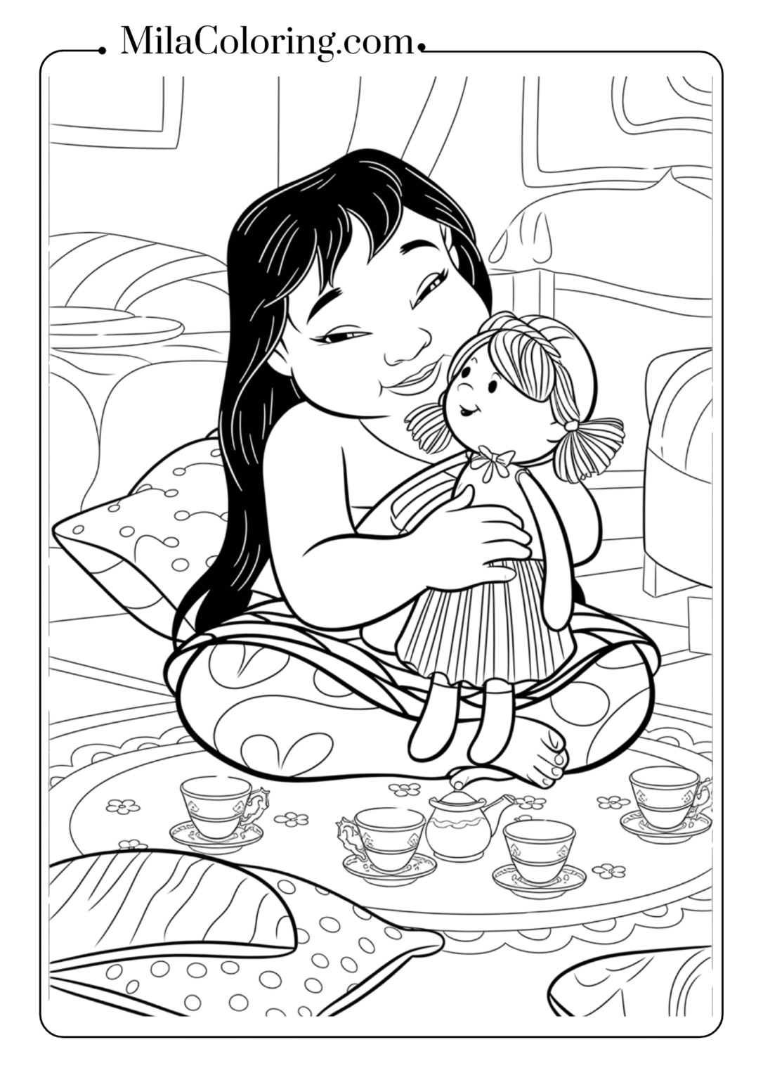 40 Lilo and Stitch Coloring Pages - Mila Coloring free printable