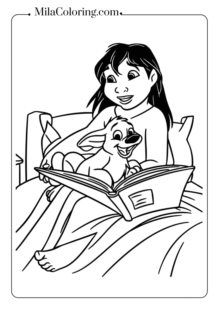 40 Lilo and Stitch Coloring Pages - Mila Coloring free printable