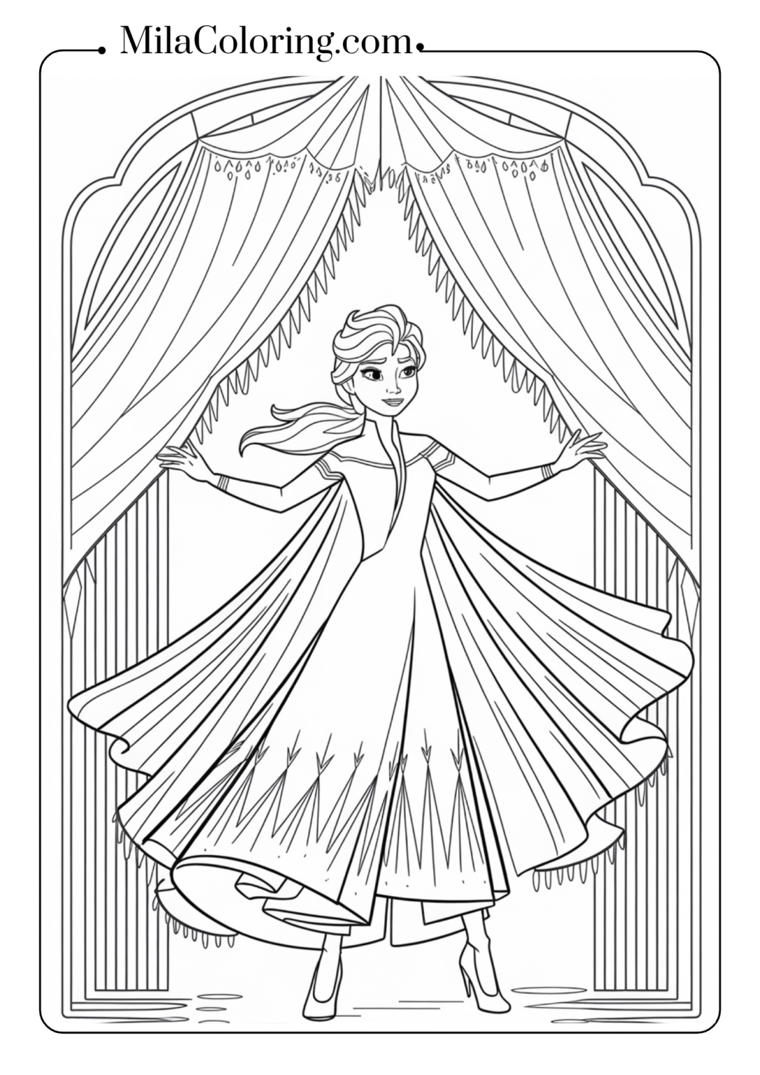 41 Elsa Coloring Pages - Mila Coloring Free Printable