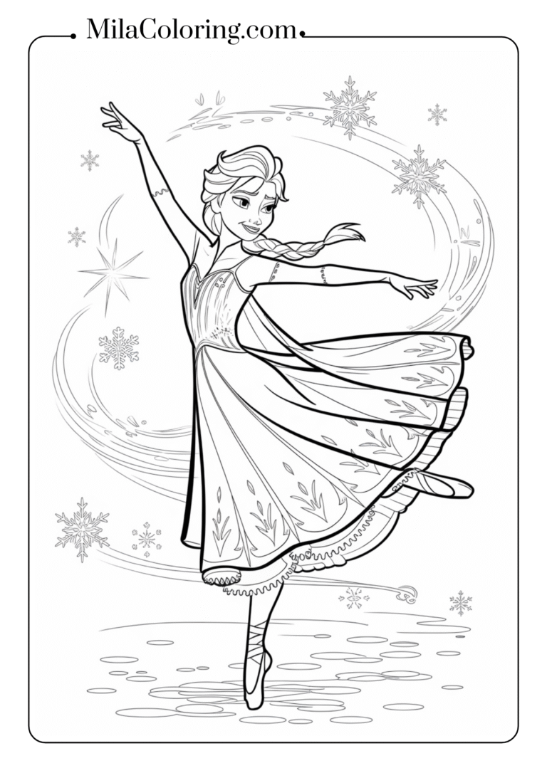 41 Elsa Coloring Pages - Mila Coloring Free Printable
